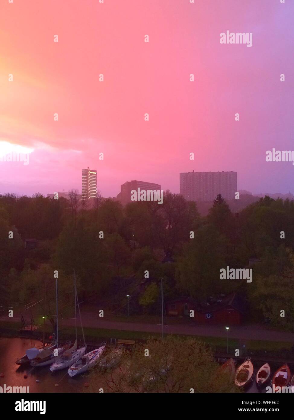 Pink storm hi-res stock photography and images - Alamy