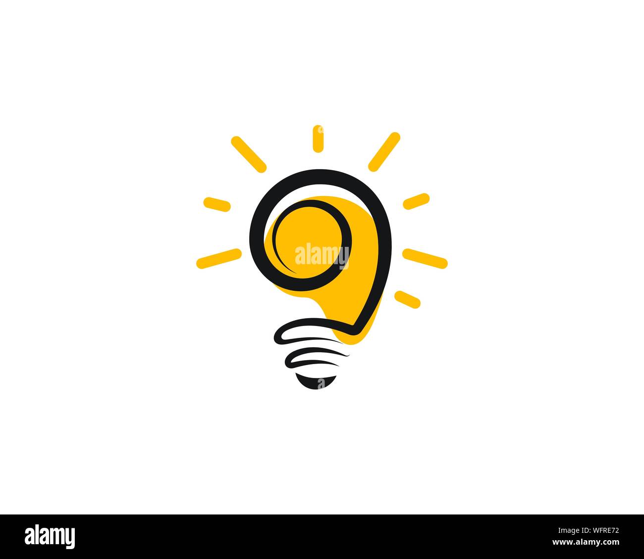 light bulb symbol vector design illustration Stock Vector Image & Art - Alamy