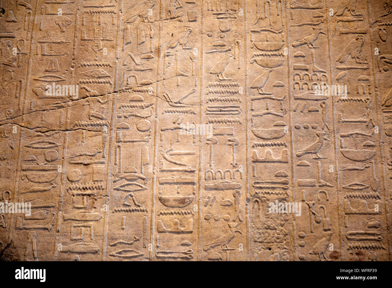 Egyptian hieroglyphs on the wall Stock Photo - Alamy