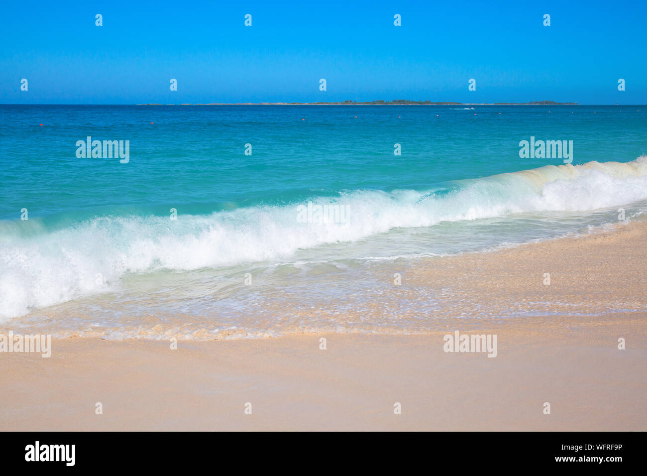 Cabbage beach on Paradise island in Nassau, Bahamas Stock Photo - Alamy