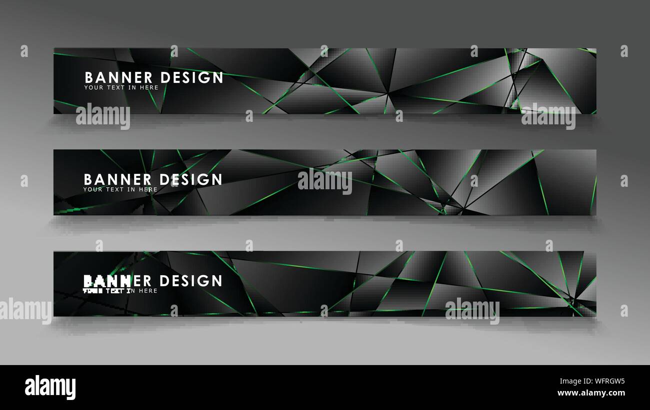 square banner vector collection . Black premium background with luxury ...
