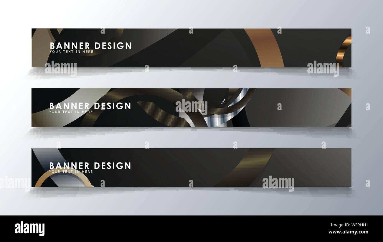 Set rectangular banner with a circle background. neutral color gradient ...