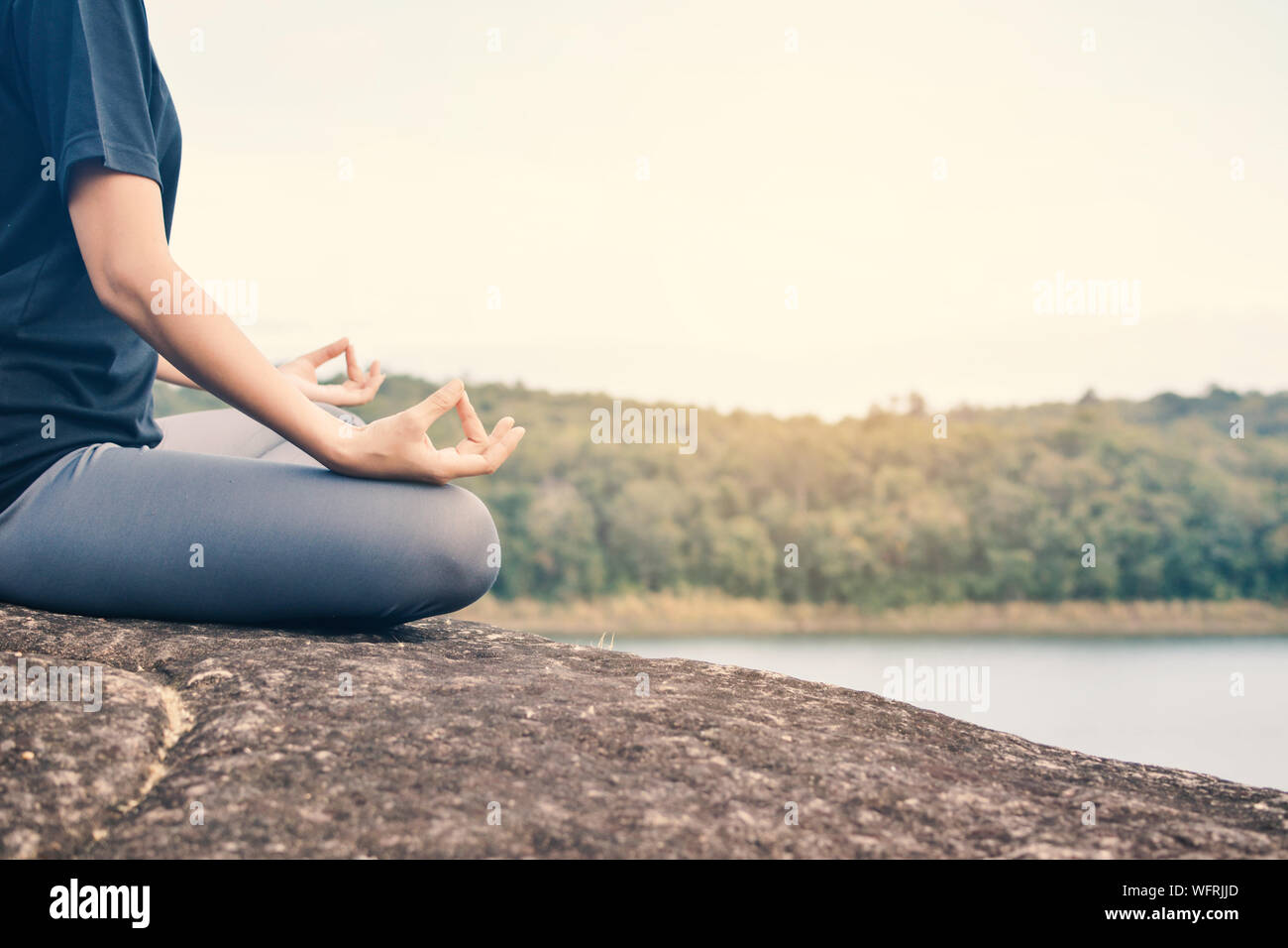 Meditating hi-res stock photography and images - Alamy