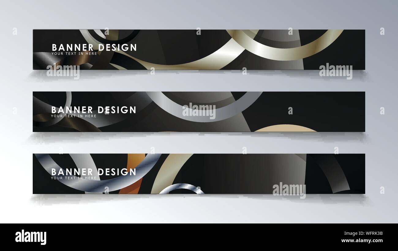 Set rectangular banner with a circle background. neutral color gradient Stock Vector Image & Art ...