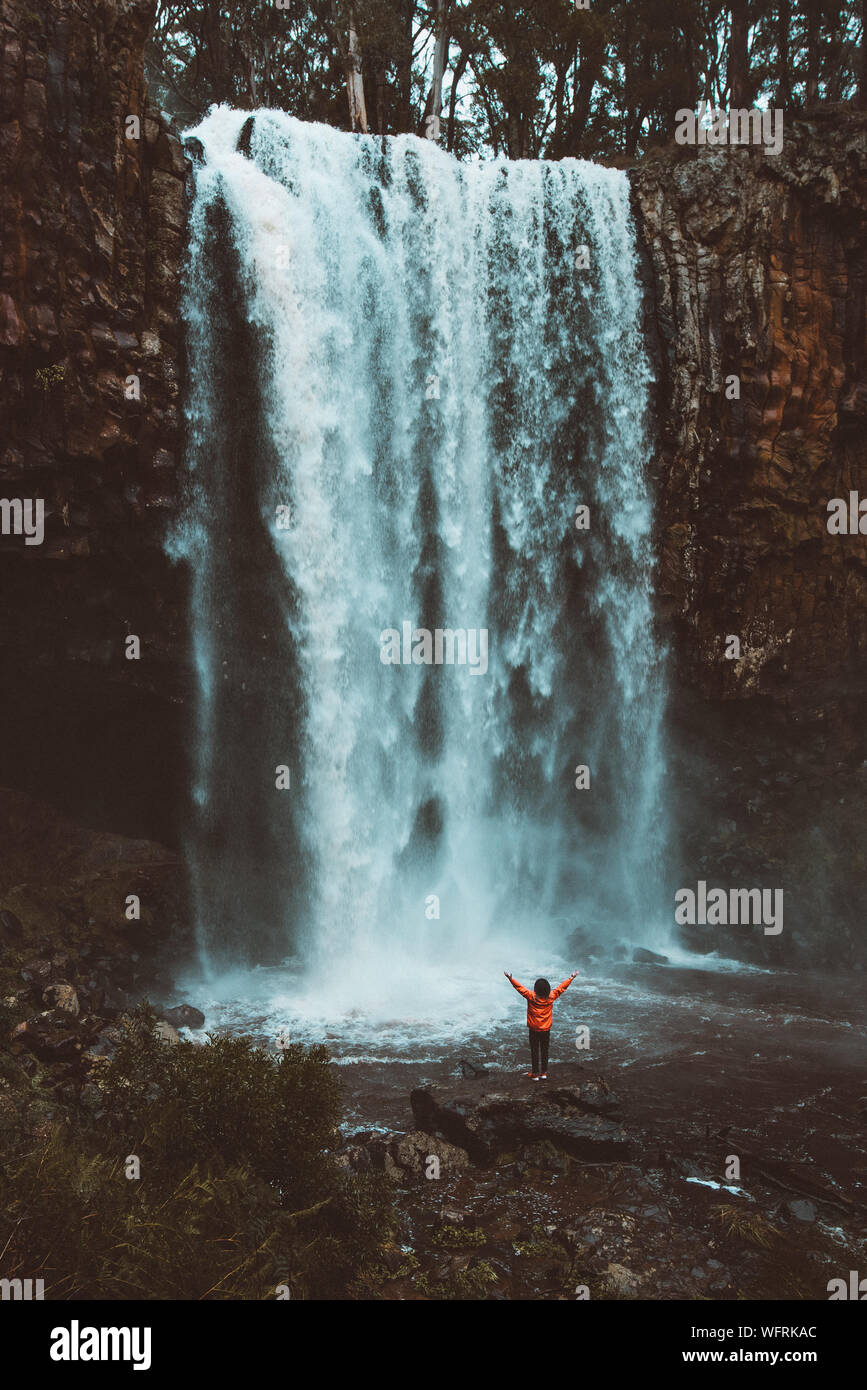 Australia Woman Waterfall High Resolution Stock Photography and Images ...