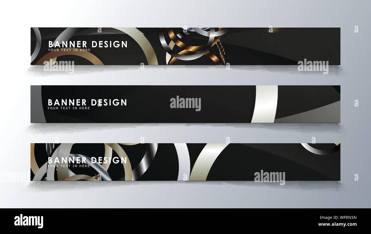 Set rectangular banner with a circle background. neutral color gradient ...