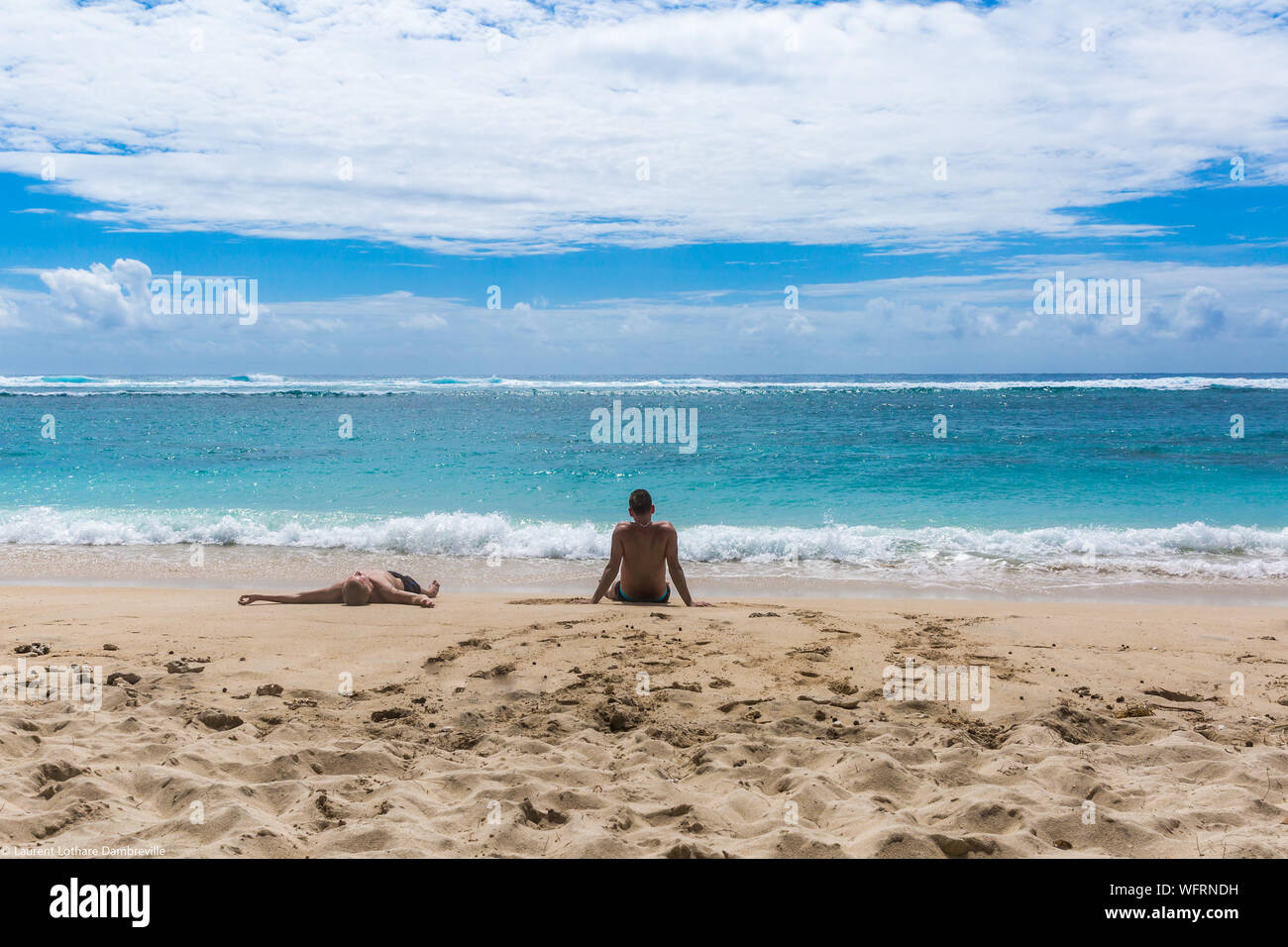 People lying on beach in hi-res stock photography and images - Alamy