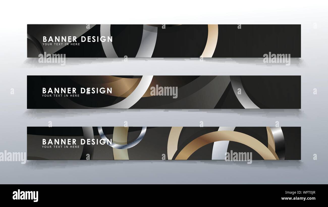 Set rectangular banner with a circle background. neutral color gradient ...