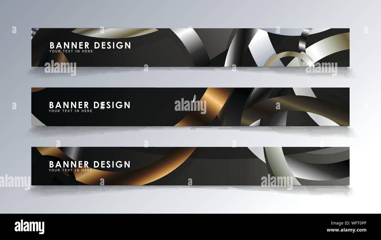 Set rectangular banner with a circle background. neutral color gradient ...