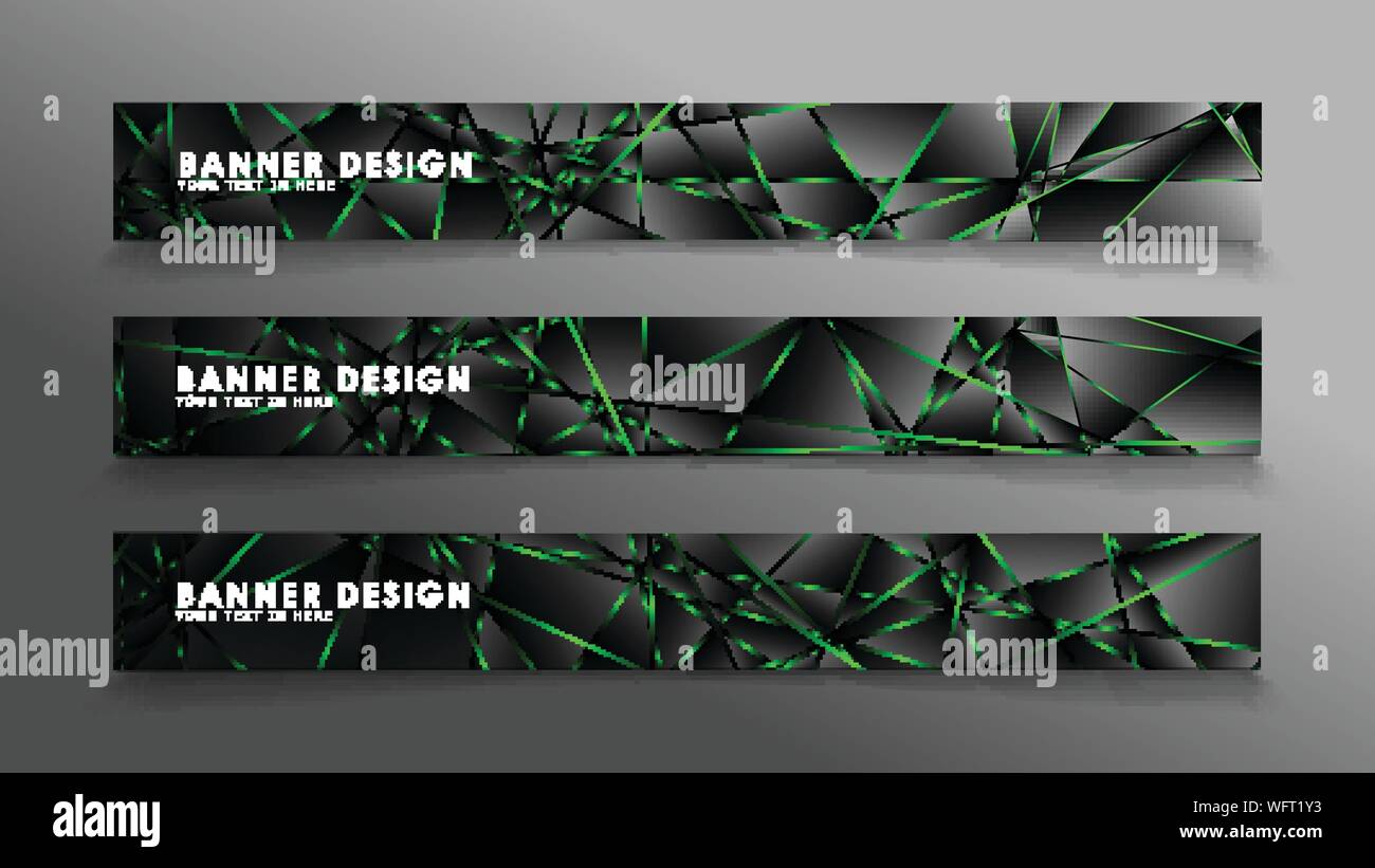 square banner vector collection . Black premium background with luxury ...