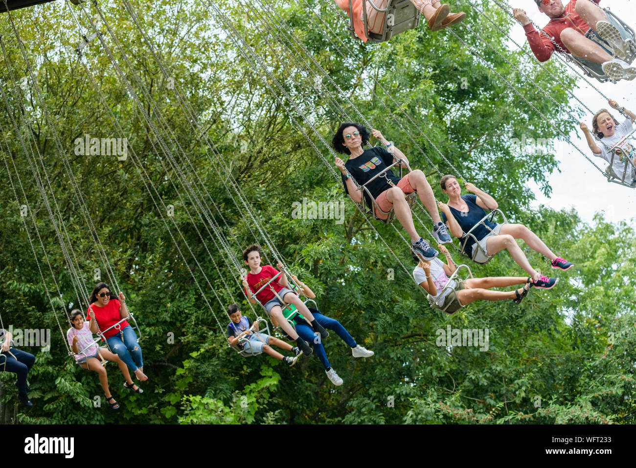 Water Ride Theme Park Stock Photo - Alamy