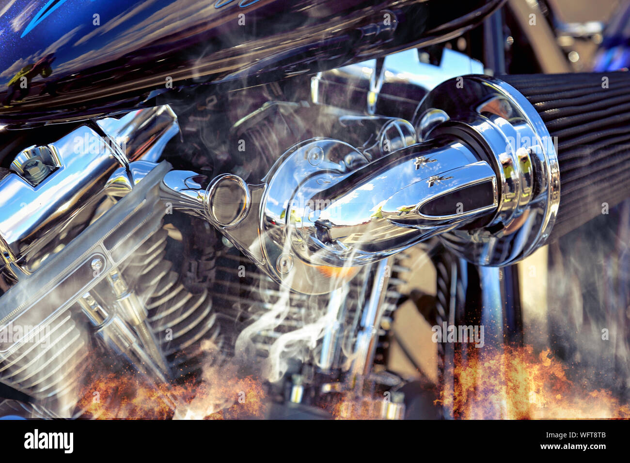 Overheated broken engine in need of repair Stock Photo - Alamy