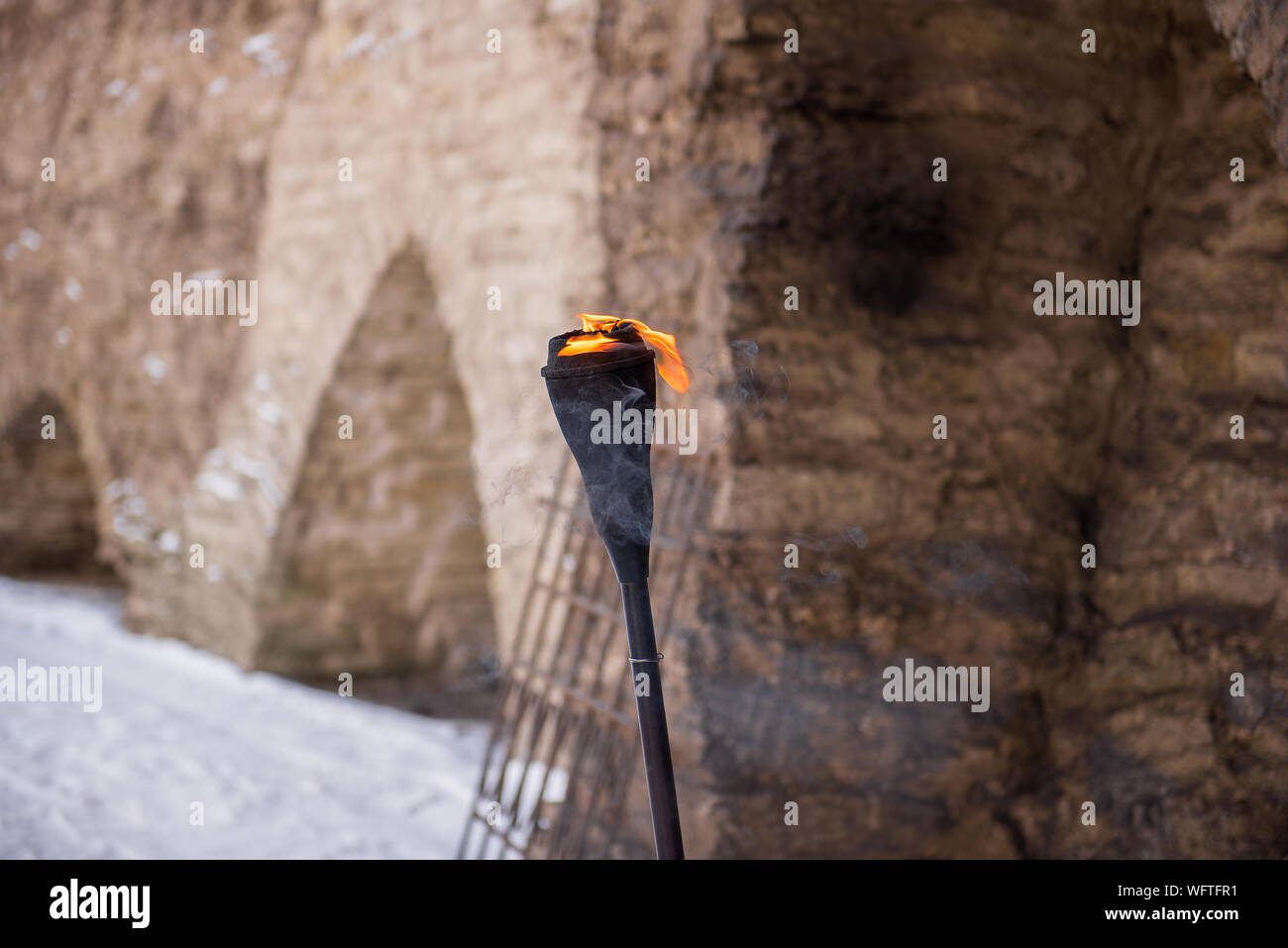 Old torch burning hi-res stock photography and images - Alamy
