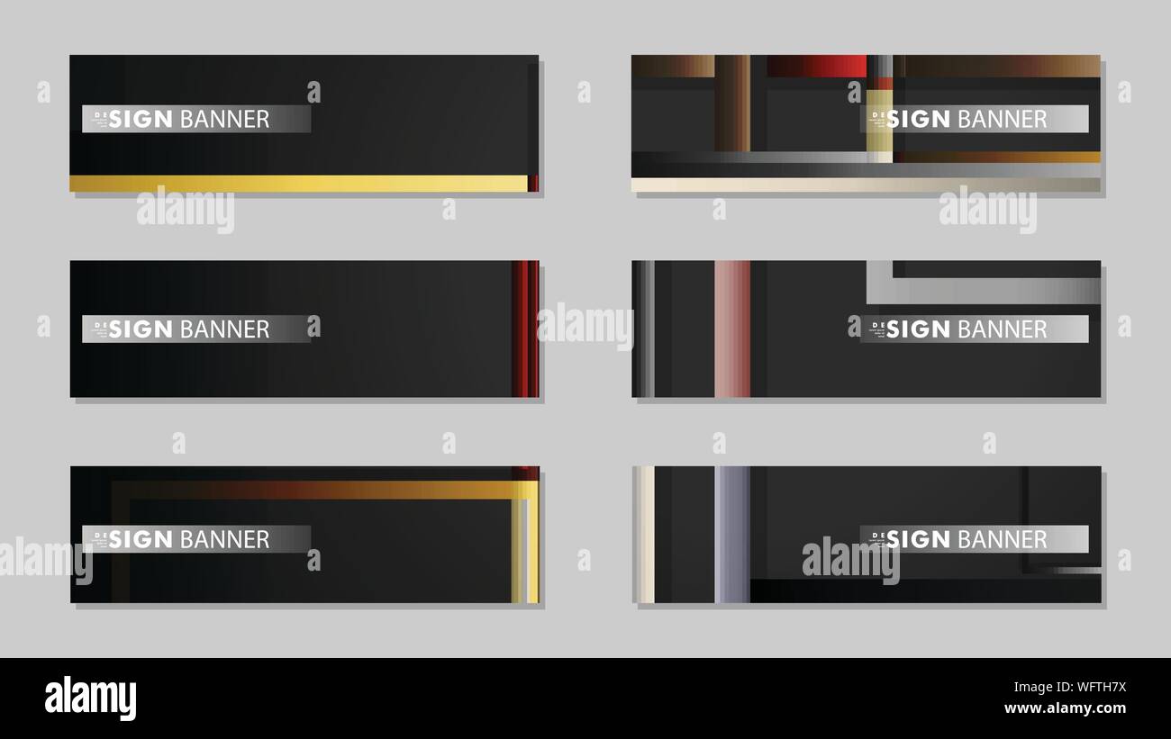 square banner vector collection. stone and brick gradient color ...