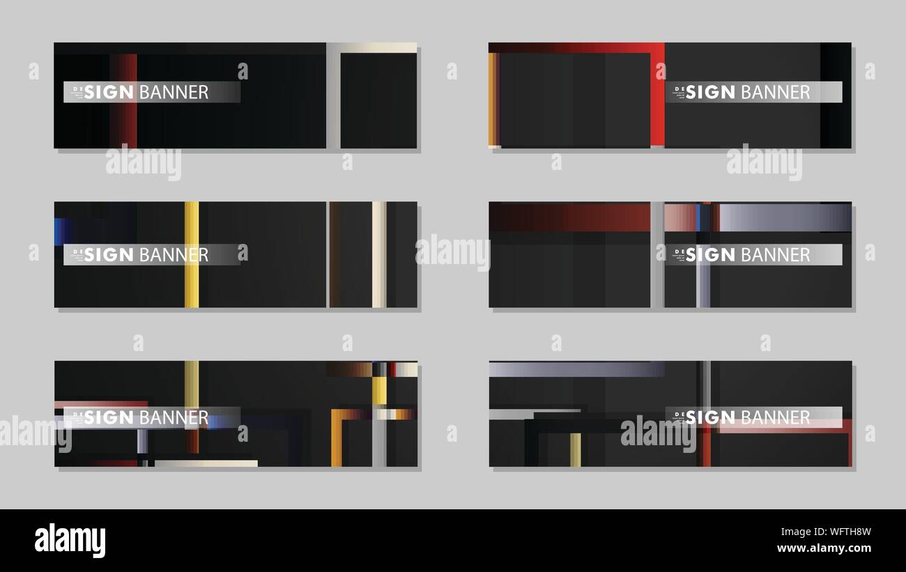 square banner vector collection. stone and brick gradient color ...