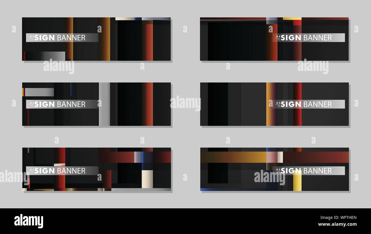 square banner vector collection. stone and brick gradient color ...