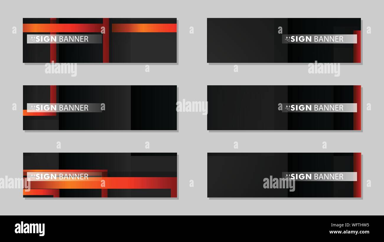 Square vector banner with a rectangular black orange gradient background Stock Vector Image ...