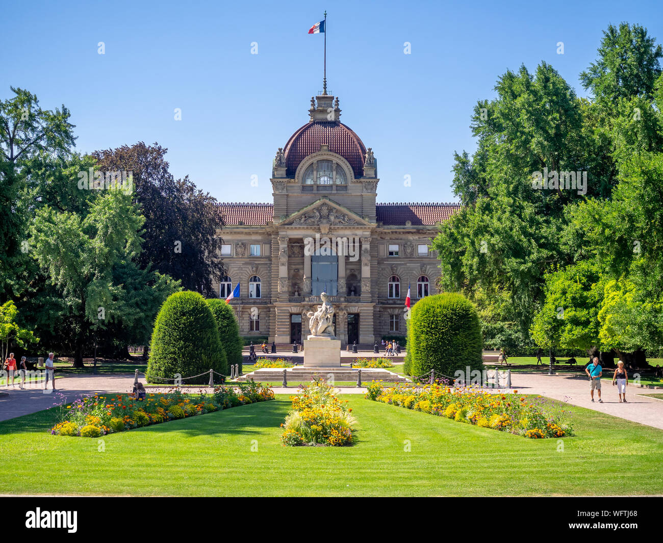 Strasbourg, France - July 26, 2018: Palais du Rhin, a Prussian-style ...