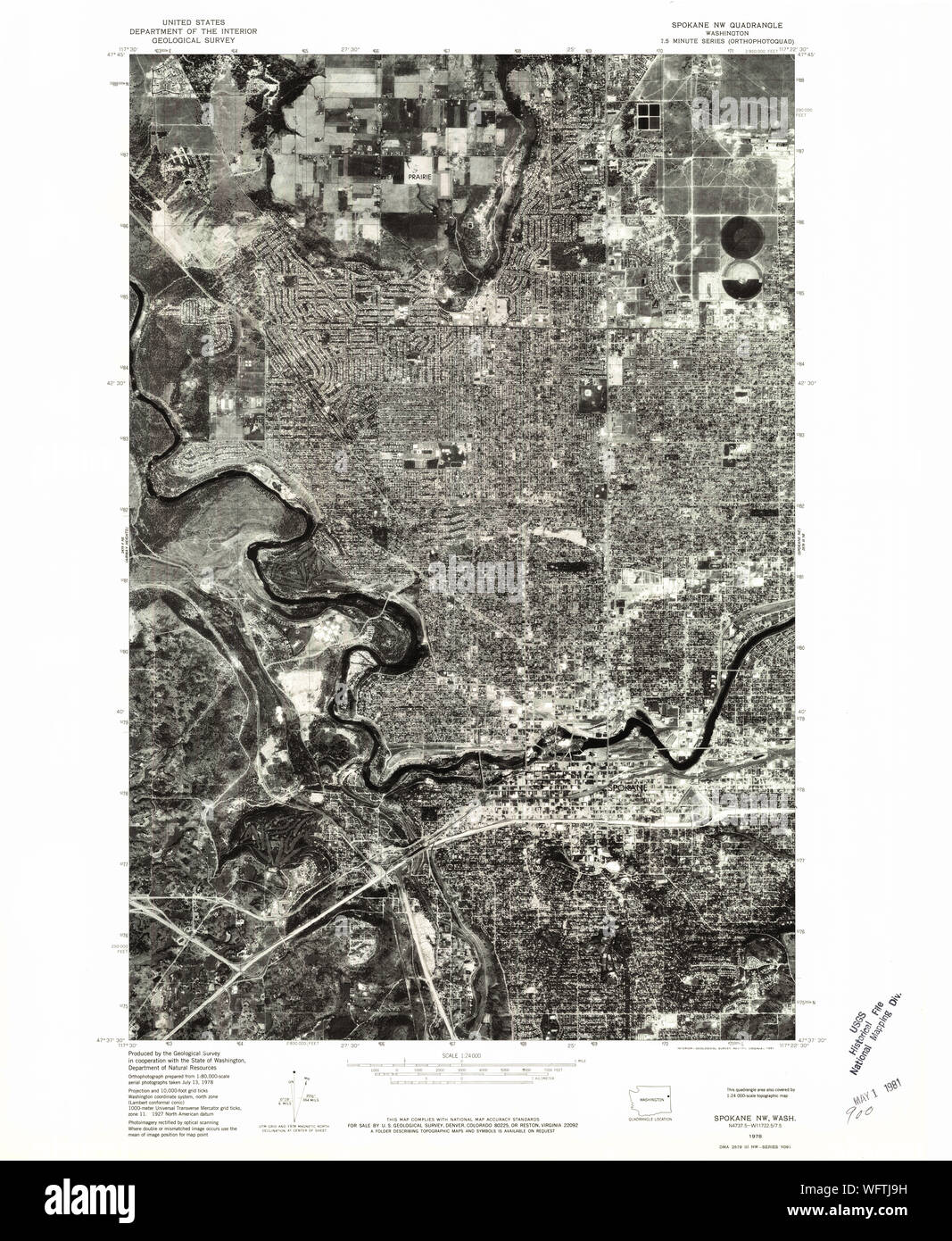 Spokane washington state map Cut Out Stock Images & Pictures - Alamy