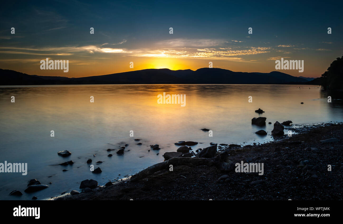 Loch sunset hi-res stock photography and images - Alamy