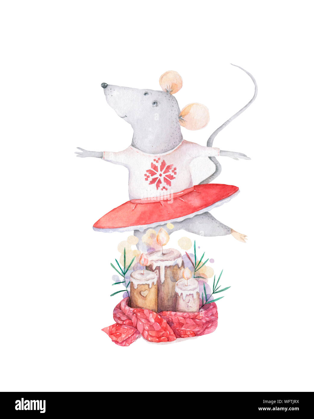 Chinese new year 2020 year of the rat , red and gold paper cut rat ...
