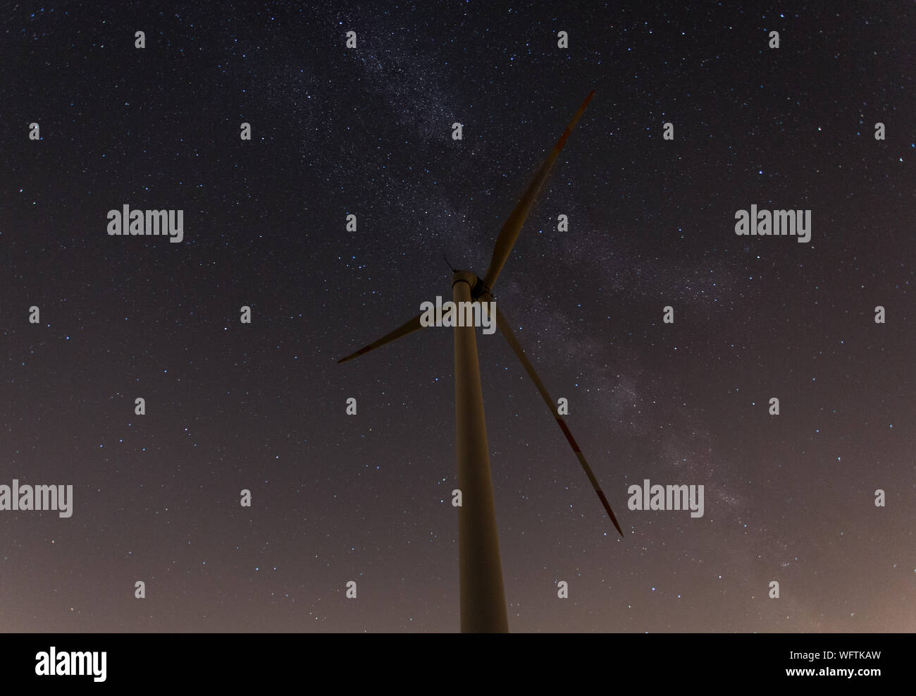 Wind turbine at night hi-res stock photography and images - Alamy