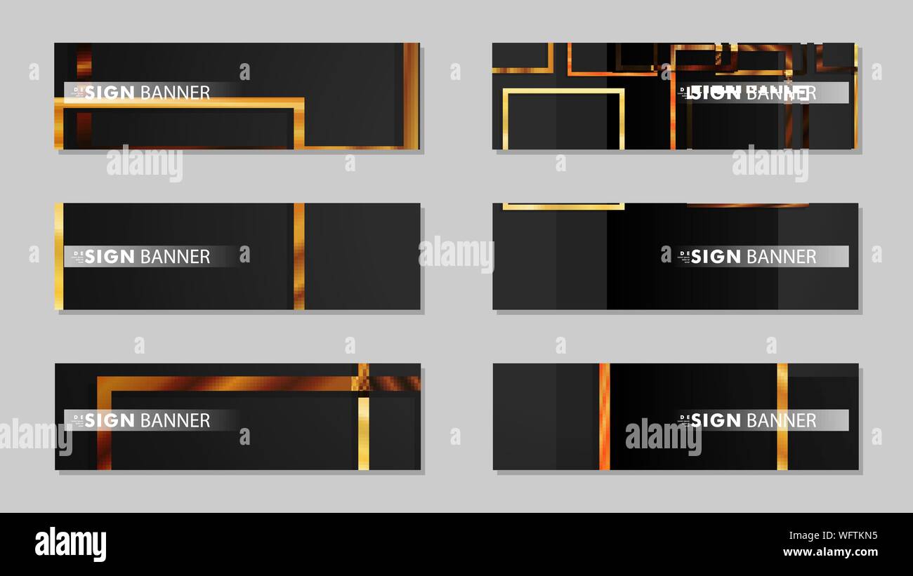 square banner vector collection. wood gradient color composition Stock ...