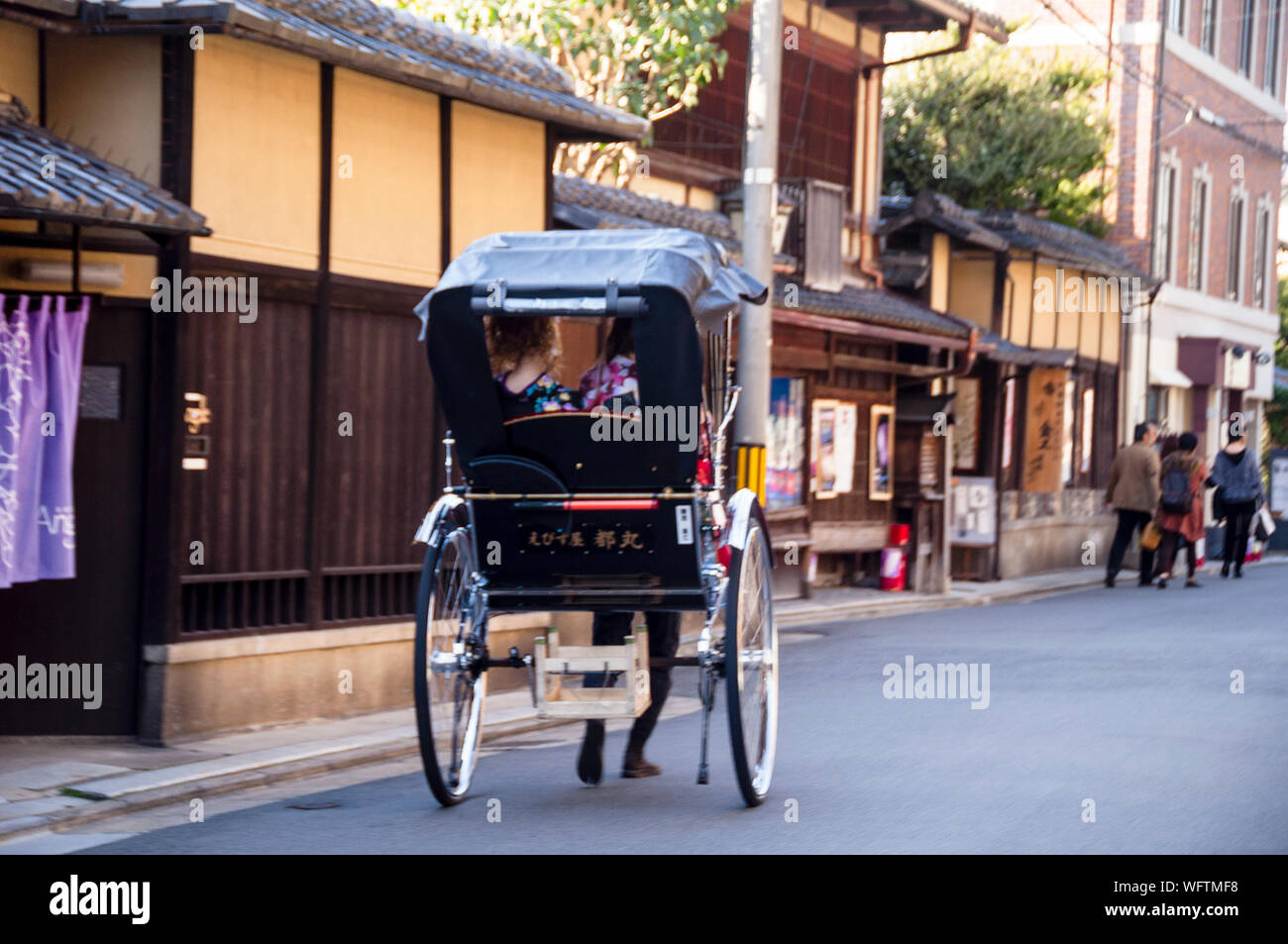 Rickshaw or jinrikisha in Kyoto, Japan Stock Photo - Alamy