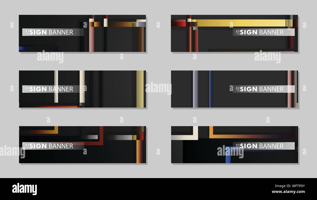 square banner vector collection. stone and brick gradient color ...