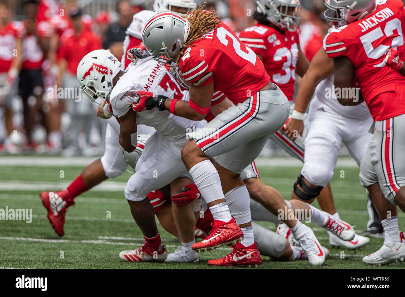 Columbus, Ohio, USA. 31st Aug, 2019. Florida Atlantic Owls running back ...