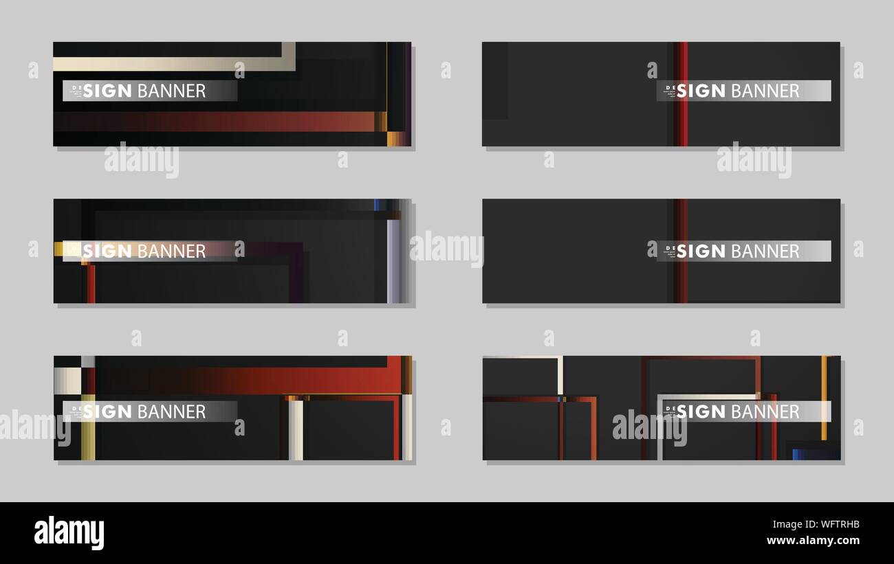 square banner vector collection. stone and brick gradient color ...