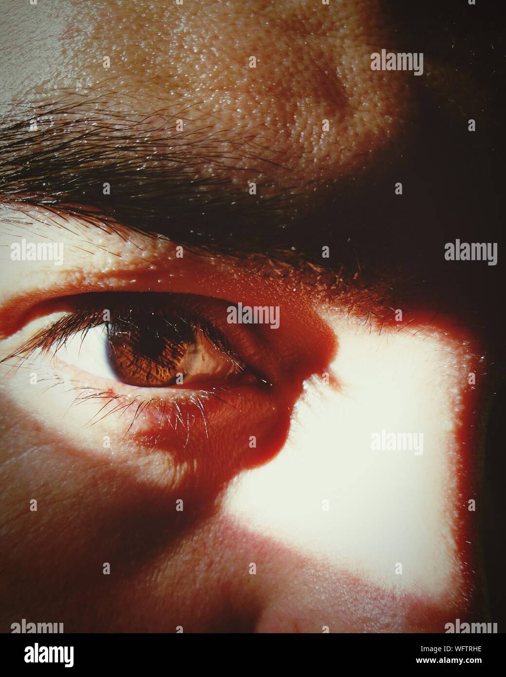 Falling eyelid hi-res stock photography and images - Alamy