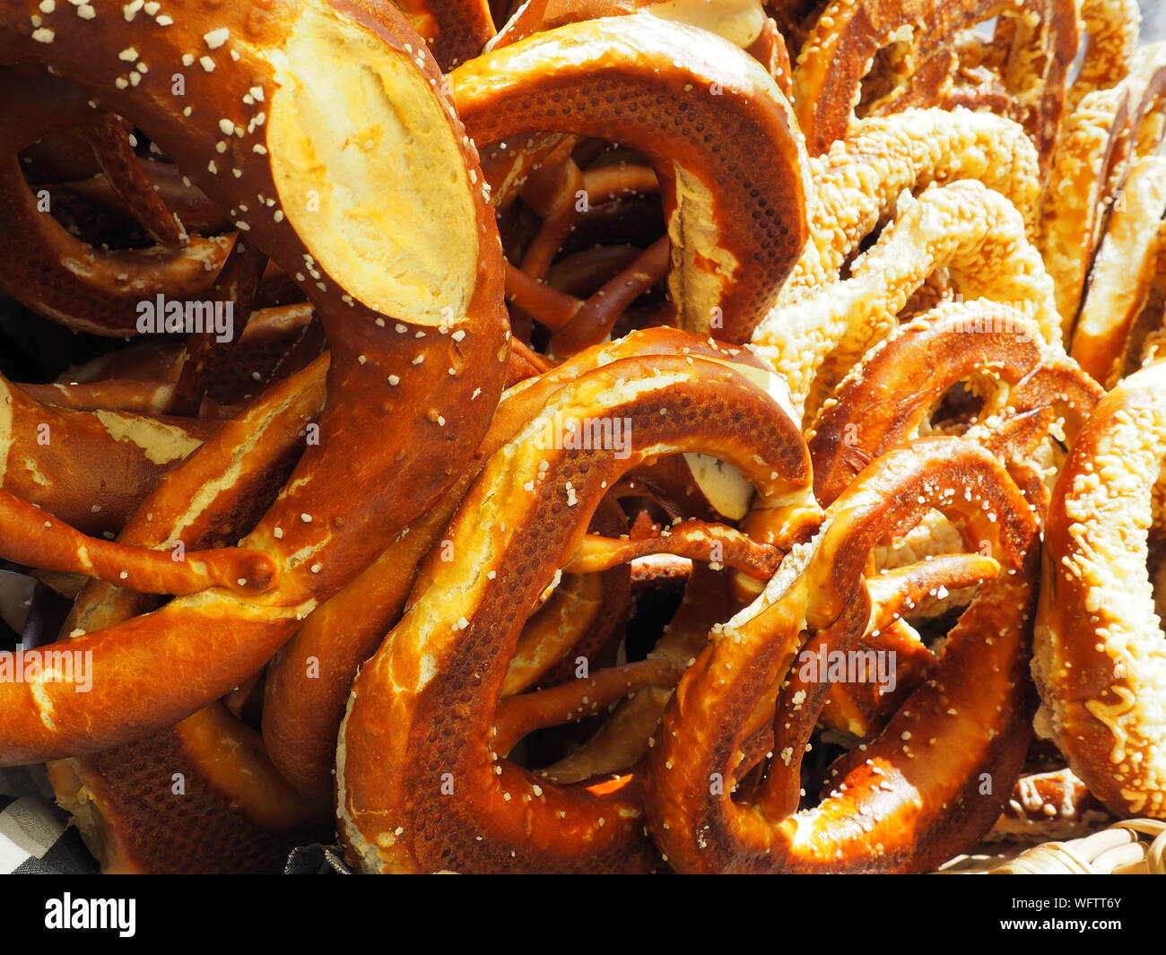 Pretzels food stall hi-res stock photography and images - Alamy