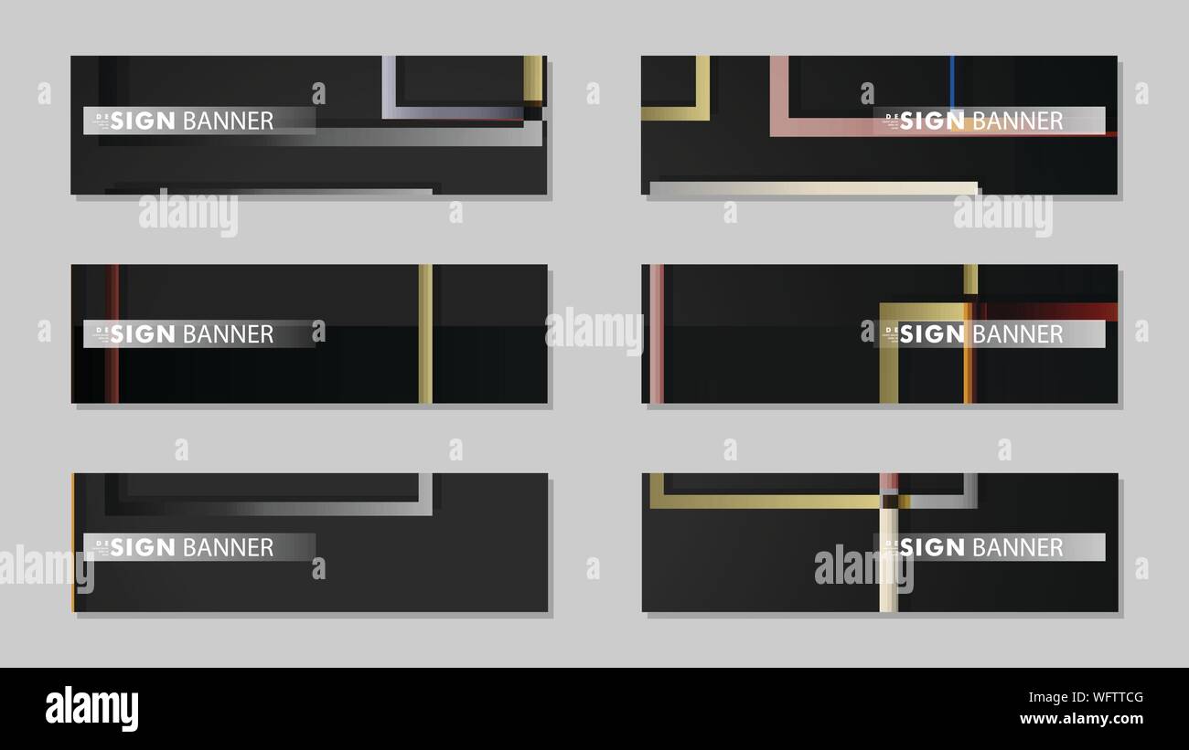 square banner vector collection. stone and brick gradient color ...