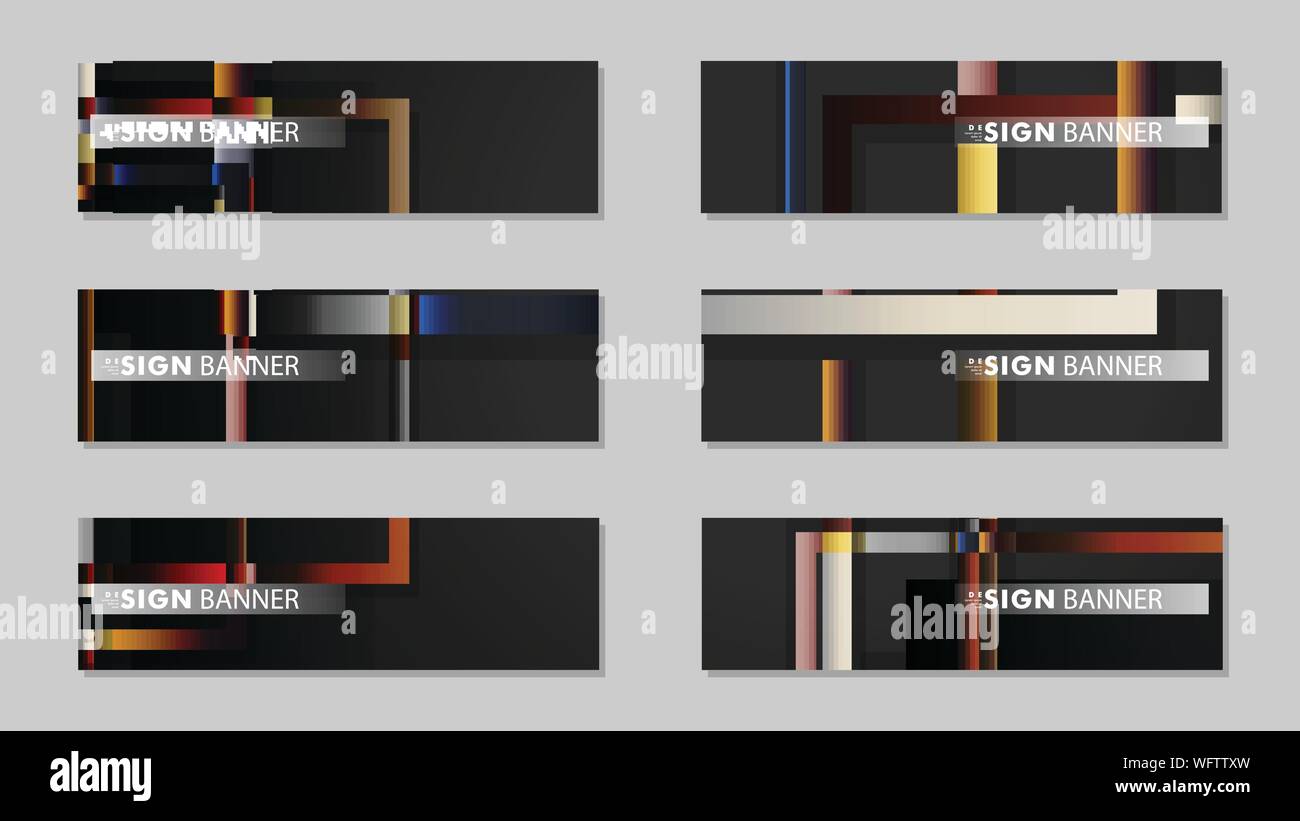 square banner vector collection. stone and brick gradient color ...