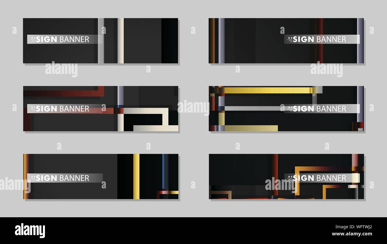 square banner vector collection. stone and brick gradient color ...