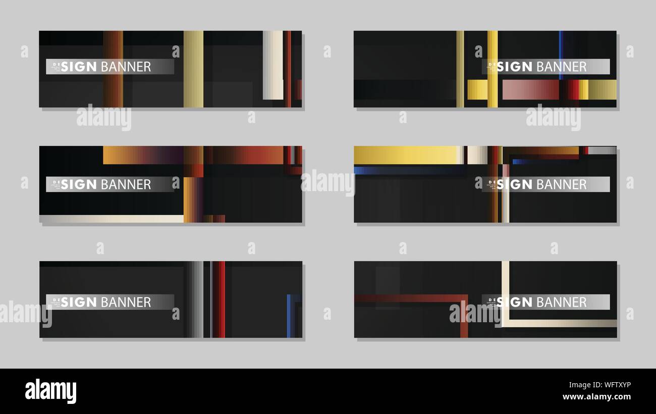 square banner vector collection. stone and brick gradient color ...