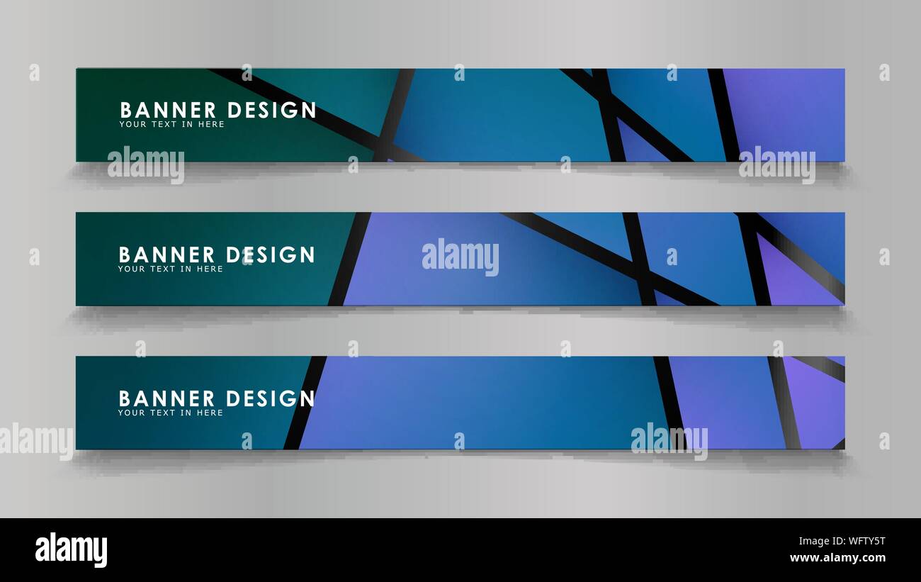Abstract vector banners with geometric backgrounds in color gradients Stock Vector Image & Art ...