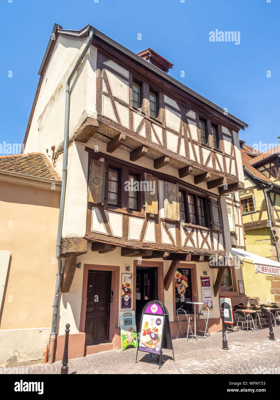 Colmar, France - July 27, 2018: Beautiful buildings in the heart of ...