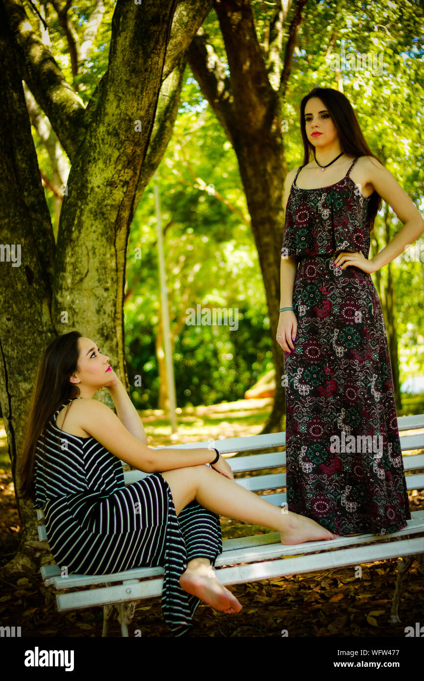 Beautiful park bench hi-res stock photography and images - Alamy