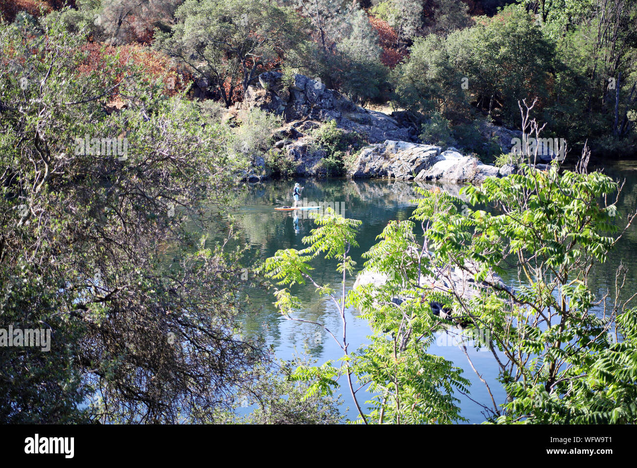 Scenes along the American River and Lake Natomas in Folsom, California ...