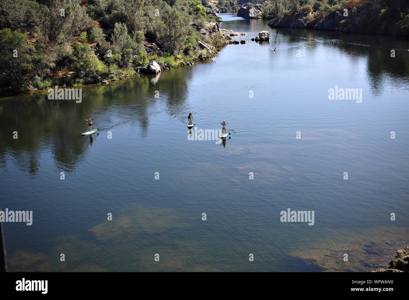 Scenes along the American River and Lake Natomas in Folsom, California ...