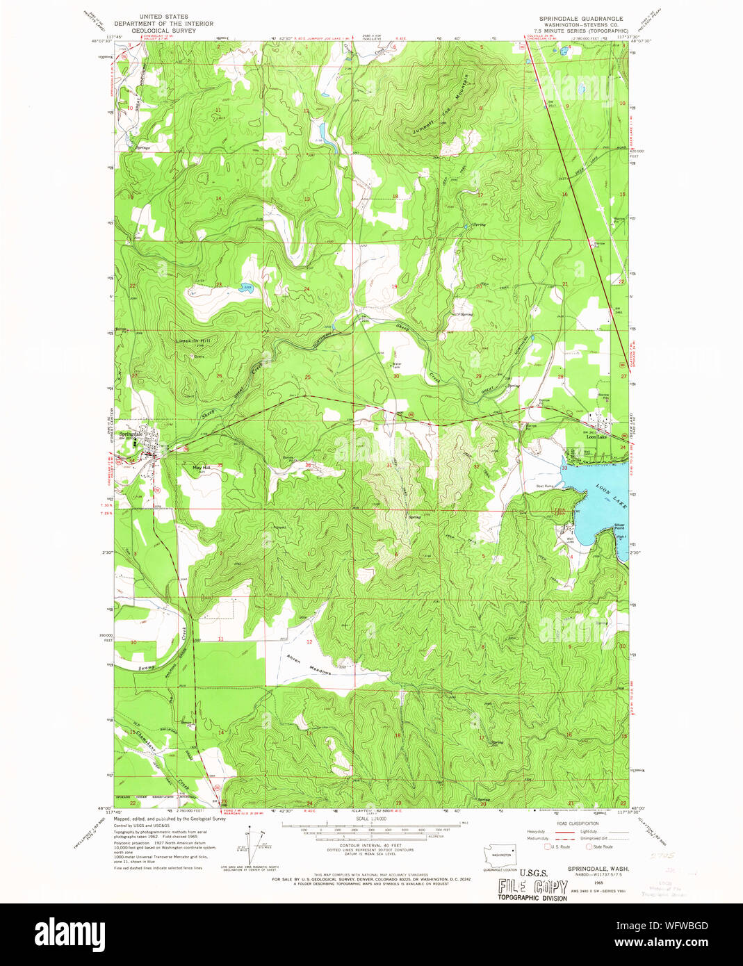 Springdale map hi-res stock photography and images - Alamy