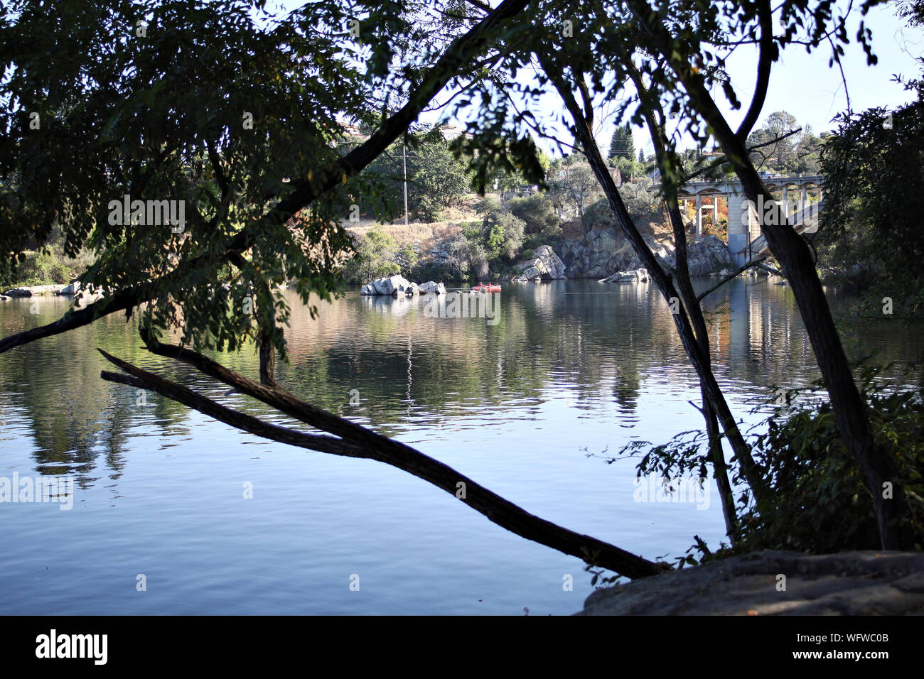 Scenes along the American River and Lake Natomas in Folsom, California ...