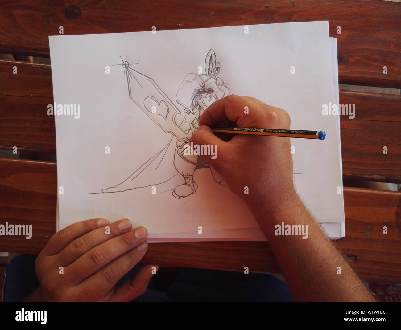 Hand drawing close up hi-res stock photography and images - Alamy