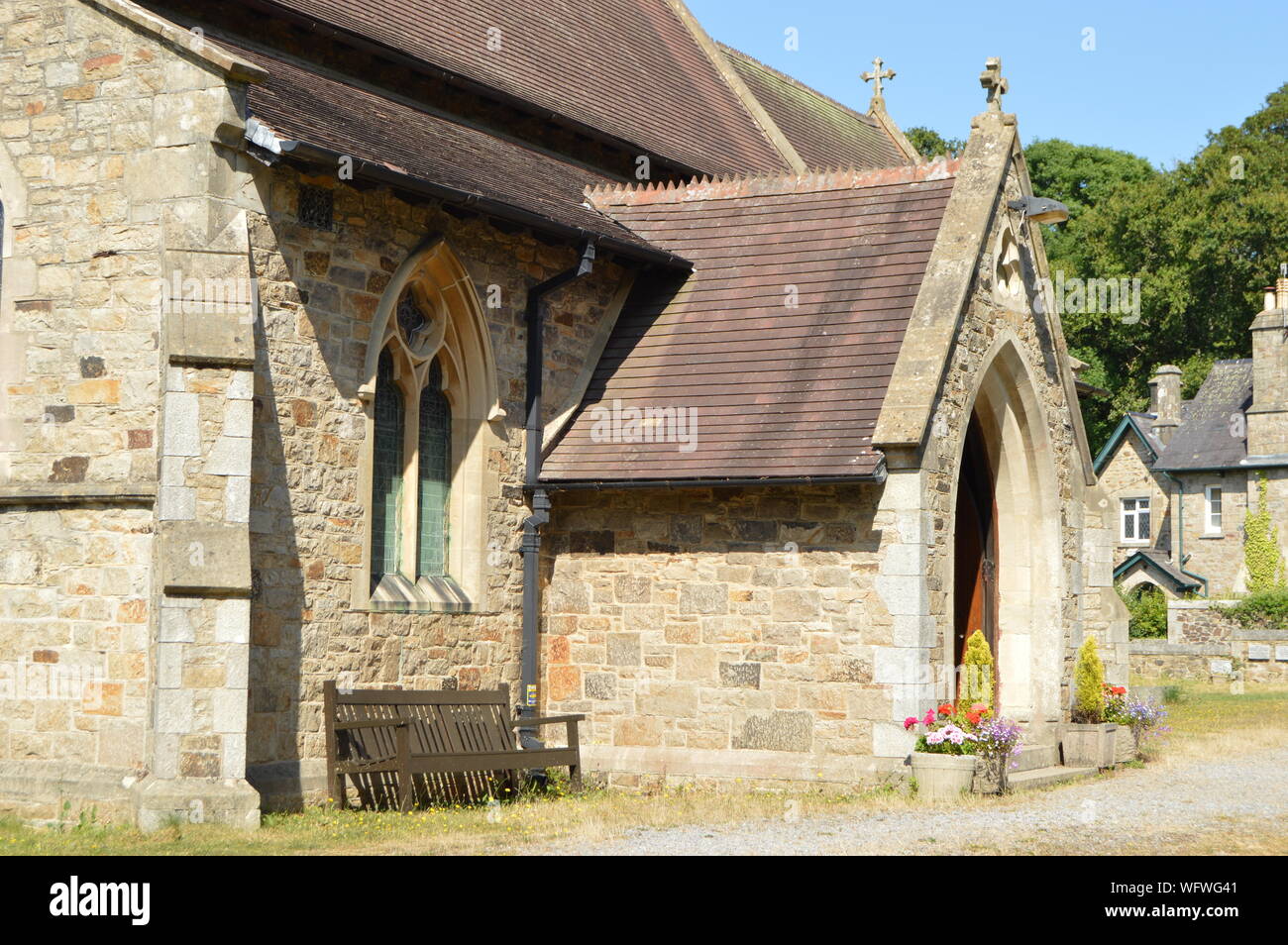 Church of England at Bovey Tracey, Devon, England Stock Photo - Alamy
