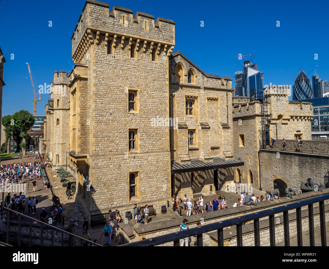 London, England - August 5, 2018: The Waterloo Block inside the walls ...