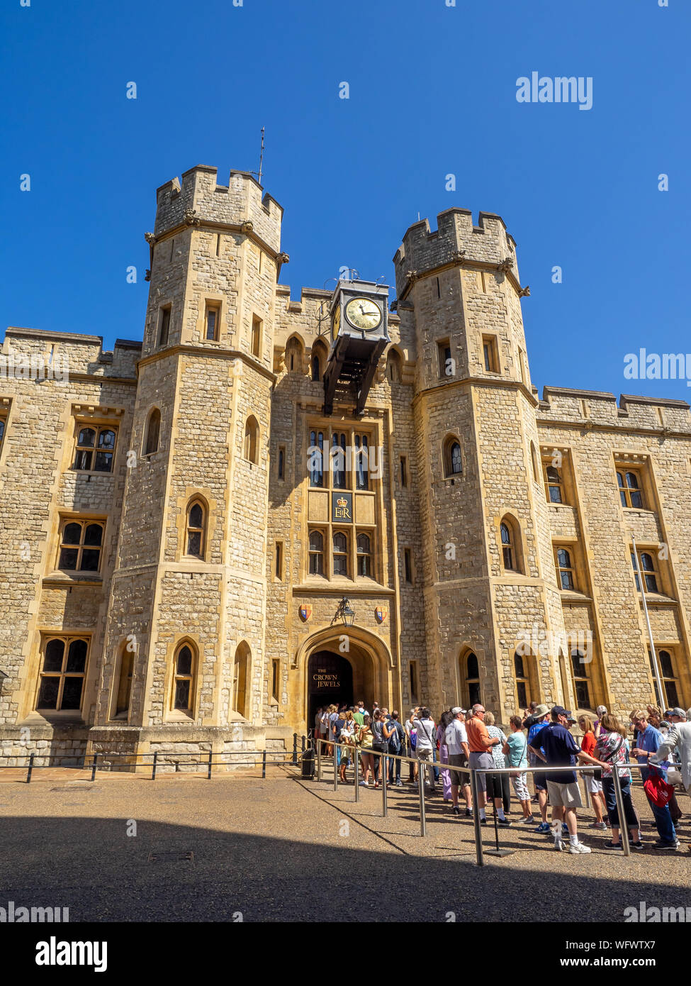 London, England - August 5, 2018: The Waterloo Block inside the walls ...