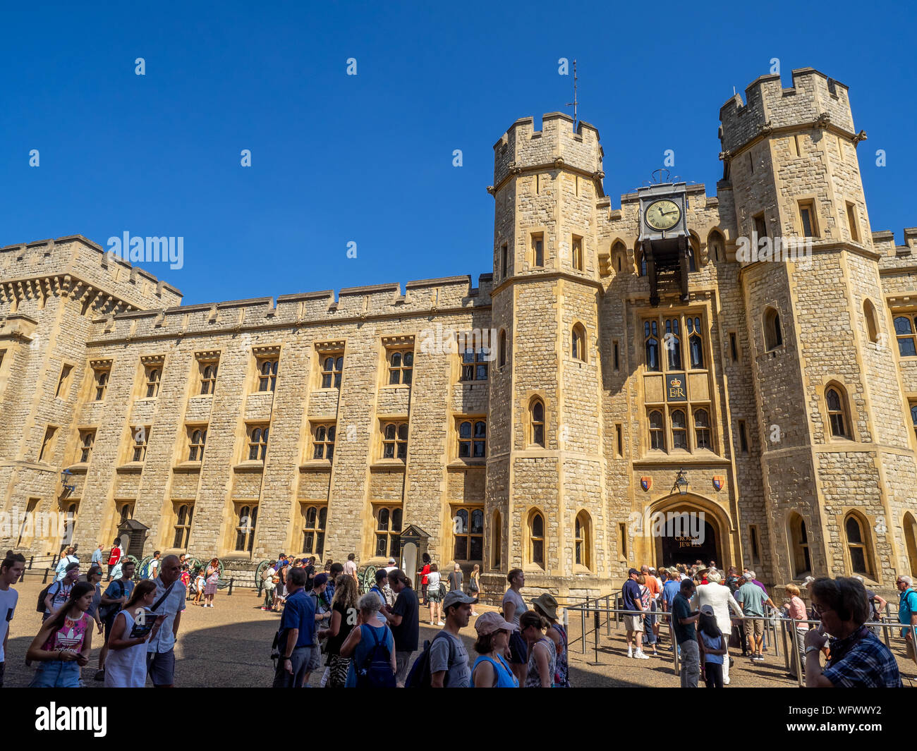London, England - August 5, 2018: The Waterloo Block inside the walls ...