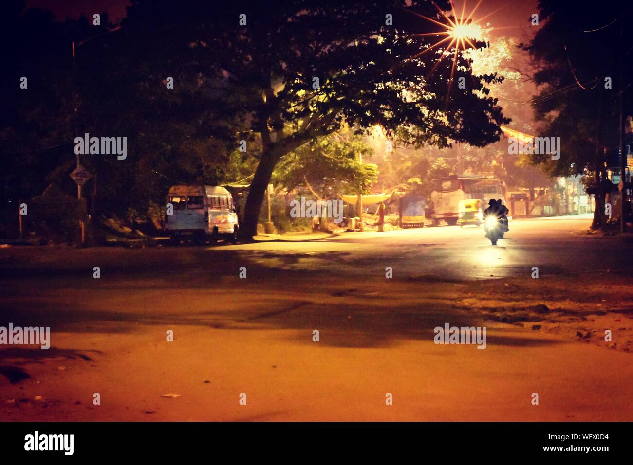 Motorcycle night road hi-res stock photography and images - Alamy
